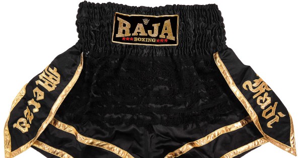 Sort Thaiboxing Raja WARRIOR negru/auriu RTB-303